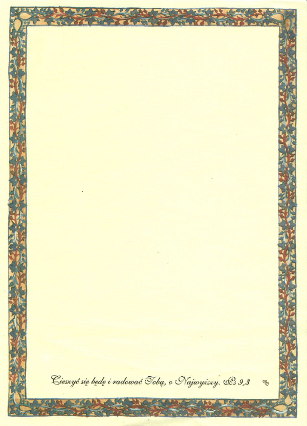 Papeteria A5 - Cieszyć się będę i radować Tobą - Szaron