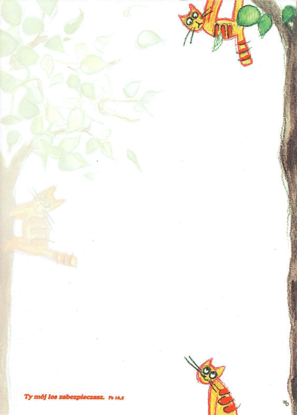 Papeteria A5 - Ty mój los zabezpieczasz - kotek - Szaron