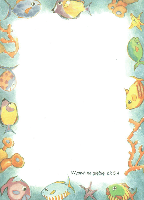 Papeteria A5 - Wypłyń na głębię - rybki - Szaron