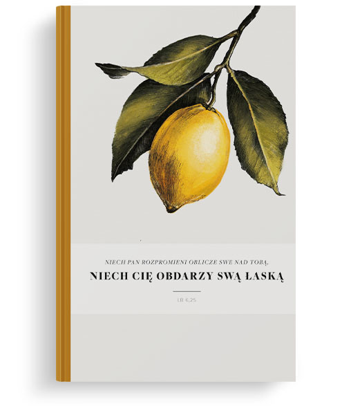 Notatnik Lux - Niech Pan - cytryna - Szaron